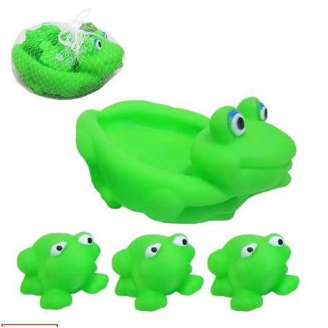 Kit 4 Sapos De Borracha Para Banho E Piscina | Shopee Brasil