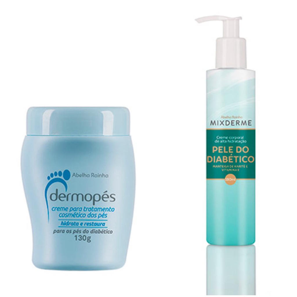 Kit Diabético Abelha Rainha Dermopés Diabético 130g + Loção Corporal ...