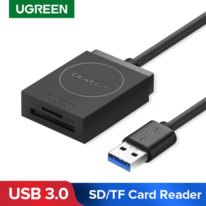 UGREEN Card Reader USB 3.0 to SD Micro SD TF Card Reader for PC Laptop ...