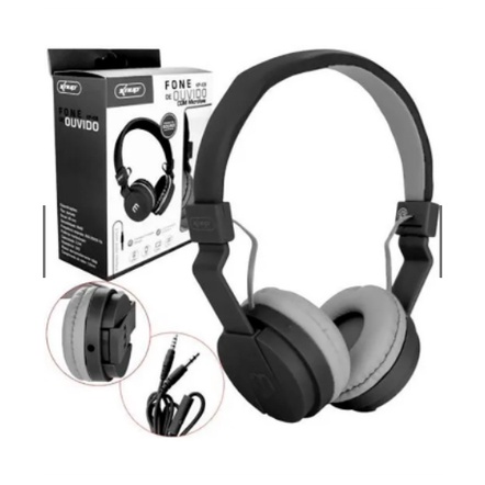 Fone de Ouvido Headset Gamer KP-428 Stereo com Fio e Microfone | Shopee ...