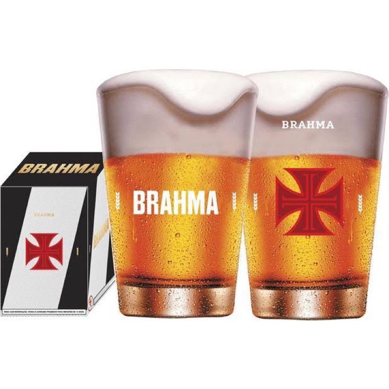 Copo Caldereta Brahma 350ml Vasco | Shopee Brasil