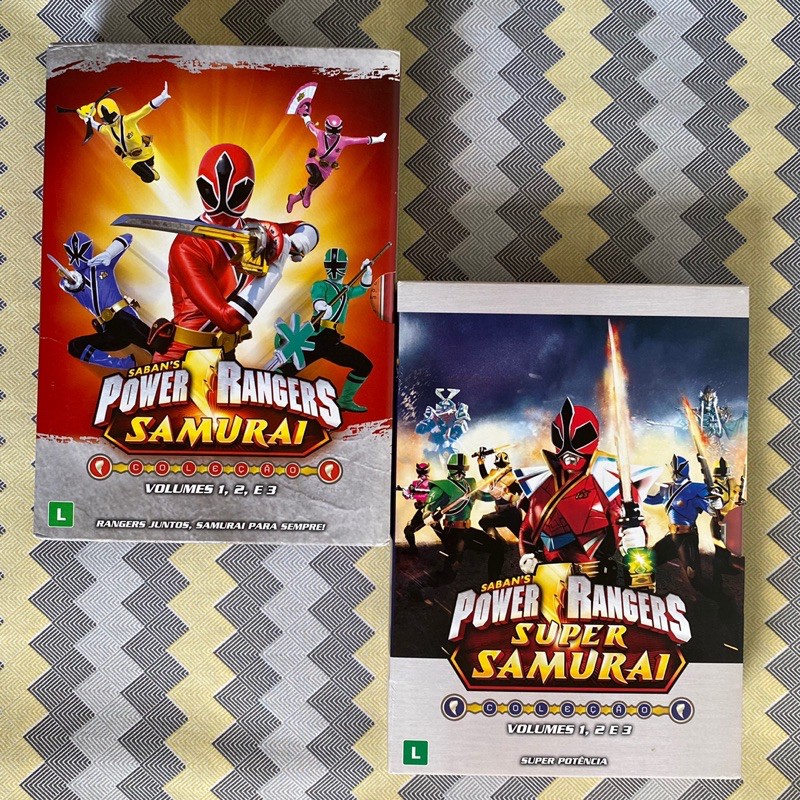 BOX - DVD - POWER RANGERS - SAMURAI E SUPER SAMURAI. | Shopee Brasil
