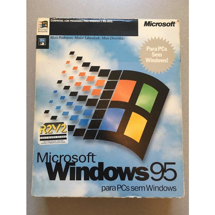 Windows 95 completo na caixa - tudo original - raro | Shopee Brasil