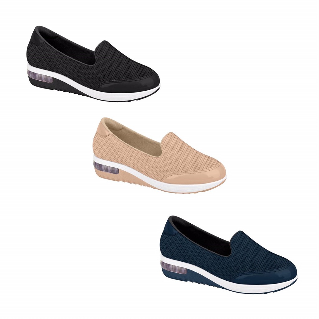 Tênis Casual Feminino Modare Ultraconforto Com Gel Esporão - Escorrega ...