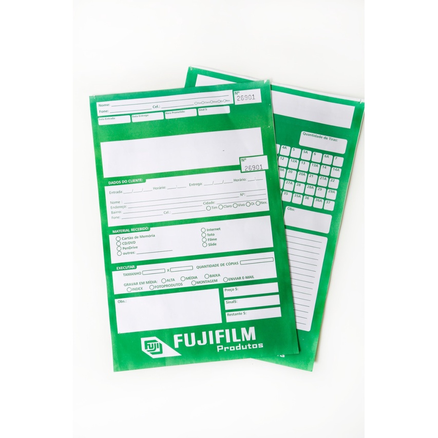 Envelope Fujifilm p/ Foto acabamento Numerado - 100 Folhas | Shopee Brasil