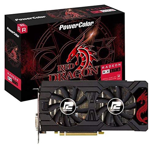 Placa de Ví­deo PowerColor, Radeon, RX 570 Red Dragon Dual, 4GB GDDR5, 256Bit, AXRX 570 4GBD5 ...