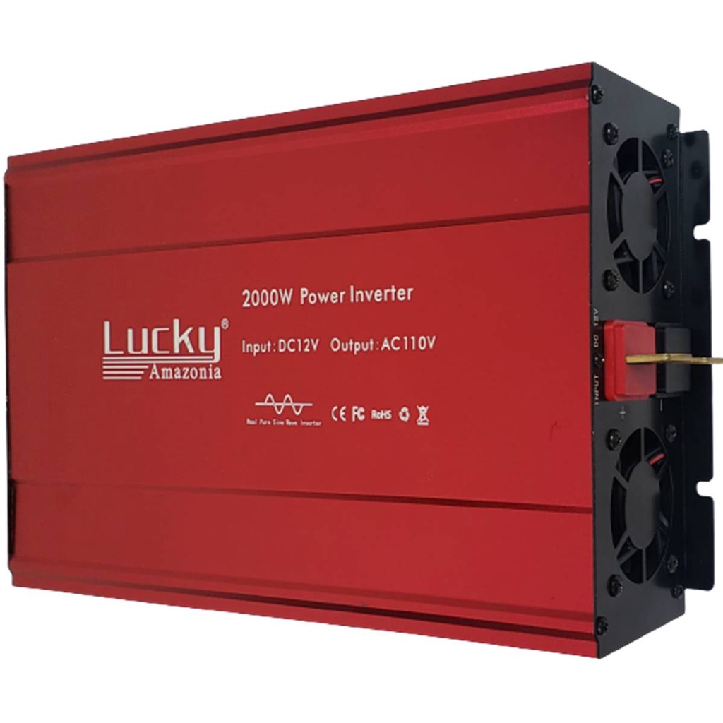 Inversor Onda Pura 2000w Pico 4000w off grid 12v p 110v 60hz | Shopee Brasil