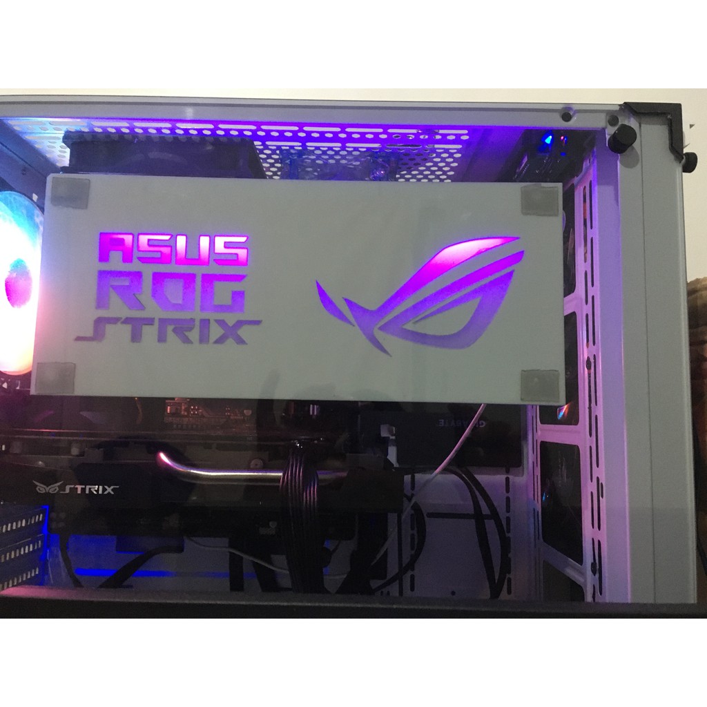 backplate para placa de video gtx 1060 asus rog strix - Escorrega o Preço