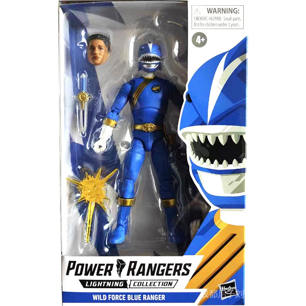 Original Hasbro Power Rangers Coleção De Raios WILD FORCE BLUE RANG 6 ...