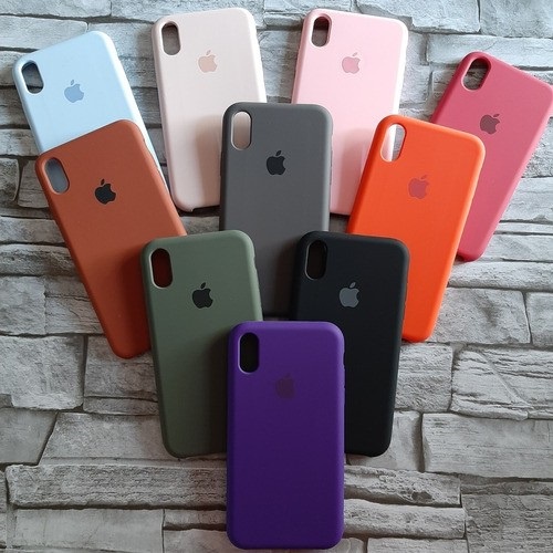 Capa Capinha Silicone IPhone XS MAX Várias cores , Ótima qualidade ...