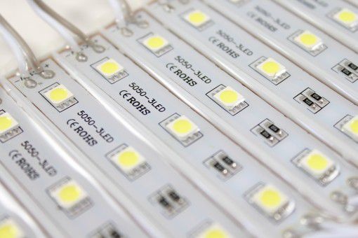 Módulo de LED 5050 SMD 3 LEDS IP65 12V Branco Quente (Unidade) | Shopee ...