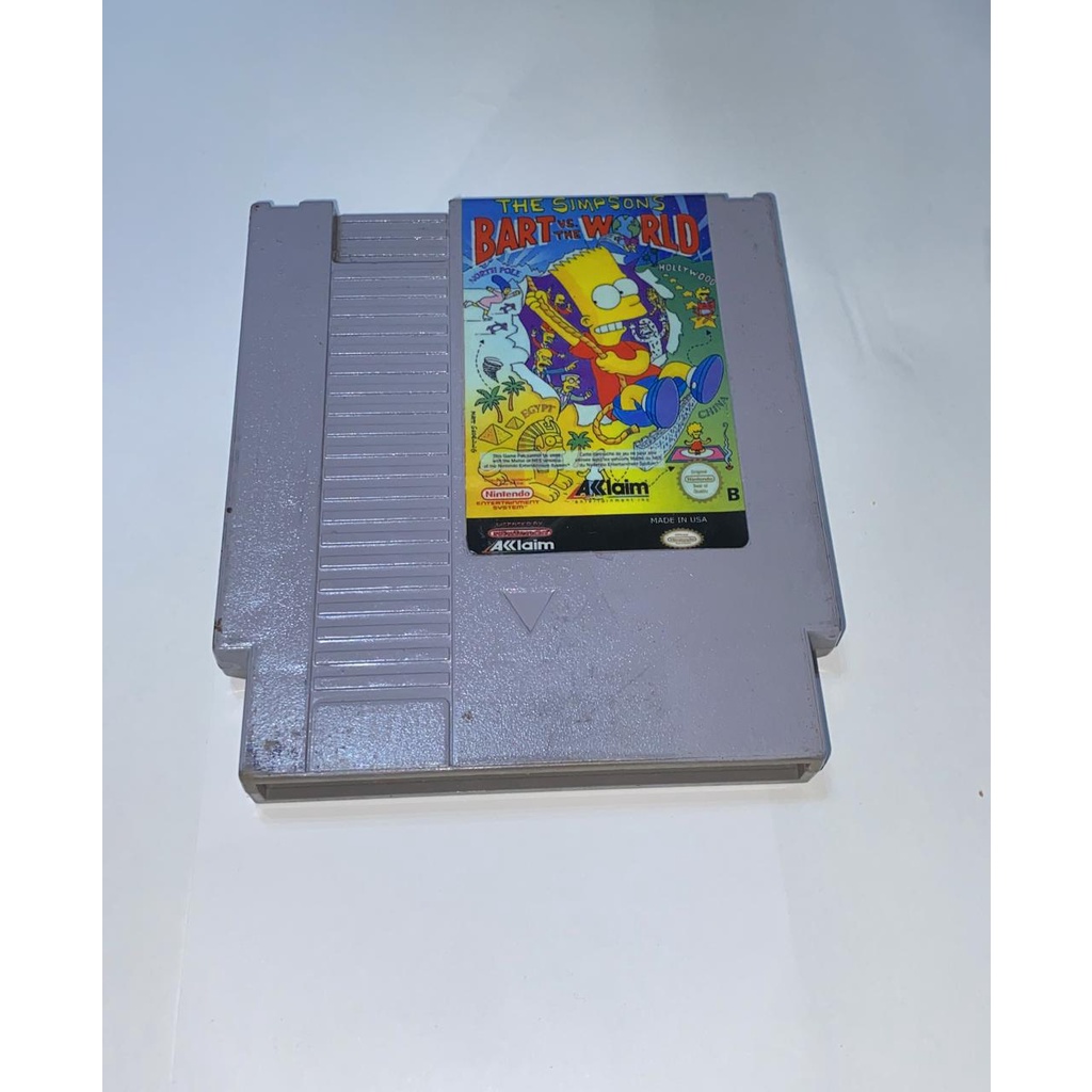 Jogo Nintendinho Nes The Simpsons Bart Vs. The World | Shopee Brasil