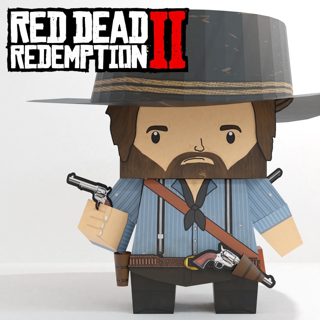 Boneco de papel papertoy Arthur Morgan - Red Dead Redemption 2 - Paper ...