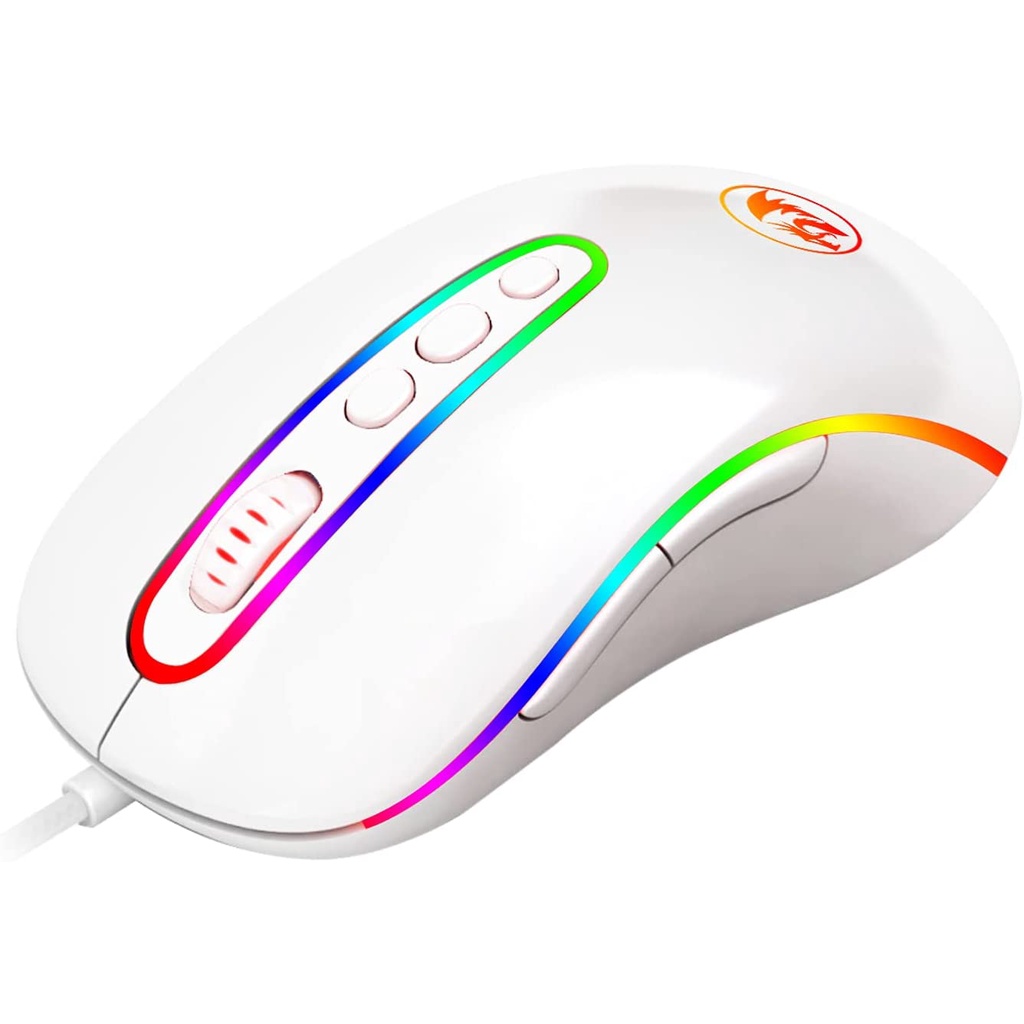 MOUSE GAMER REDRAGON PHOENIX 2 LUNAR WHITE RGB BRANCO 10000DPI -M702W-1 ...
