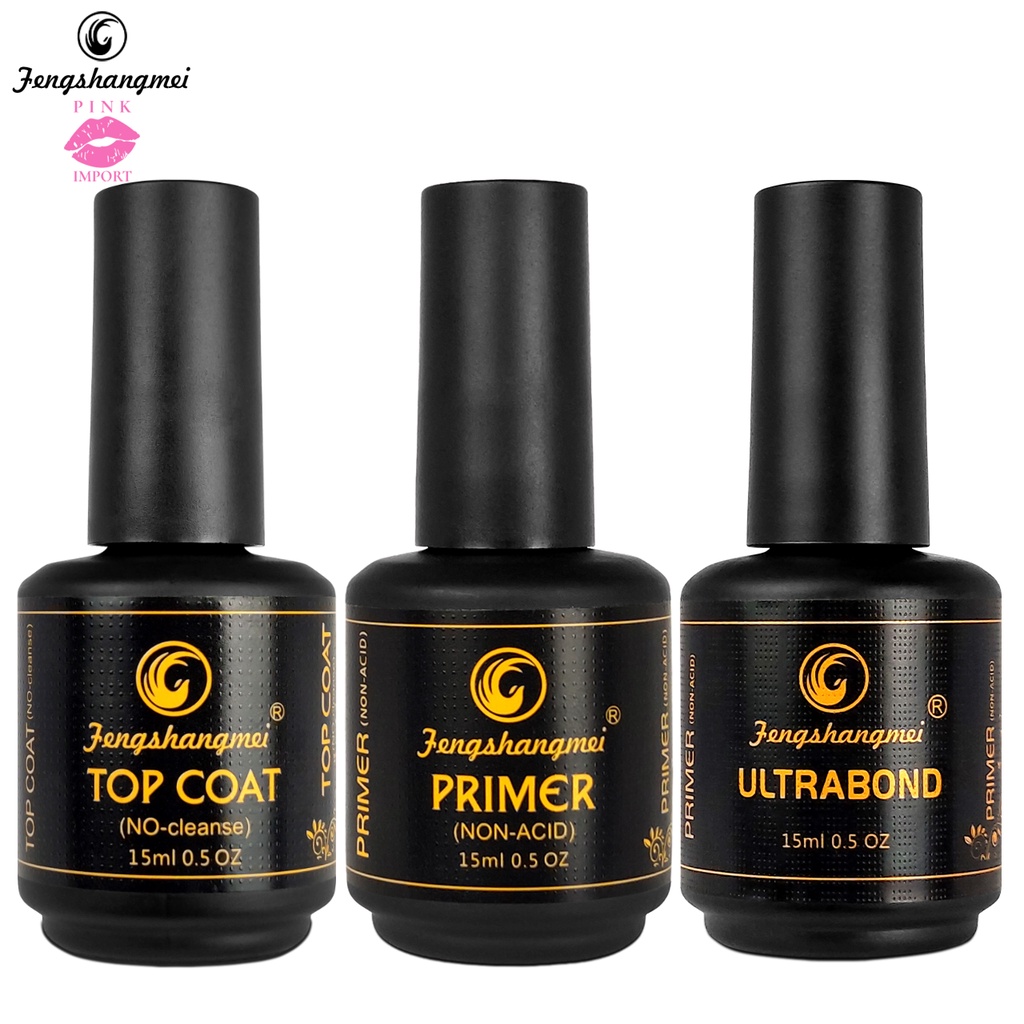 kit Top Cot Primer Acido Ultra Bond Pretinho do Poder Fengshangmei ...