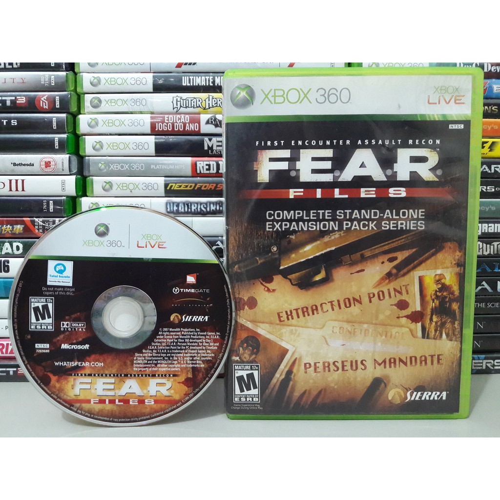 FEAR Files Xbox 360 Jogo original Midia Fisica. | Shopee Brasil