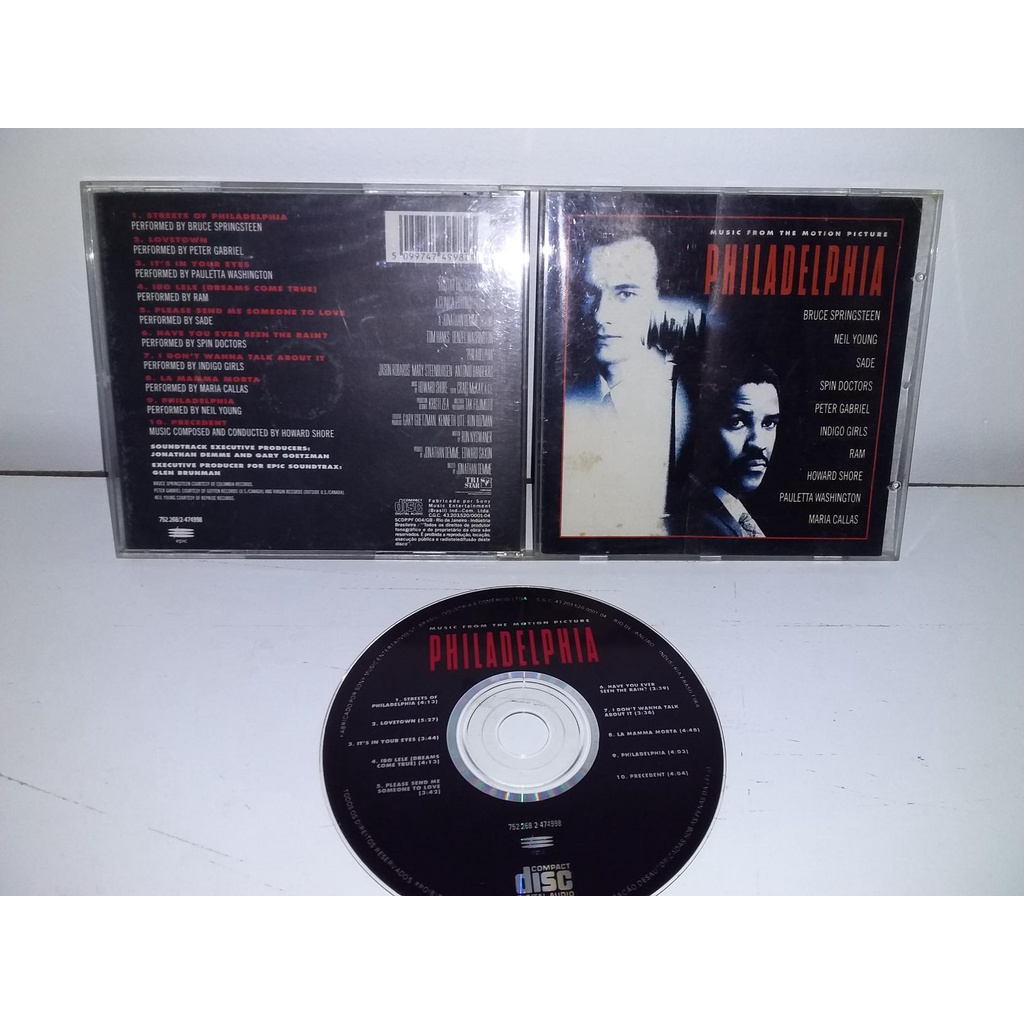 CD Philadelphia (Music From The Motion Picture) | Shopee Brasil
