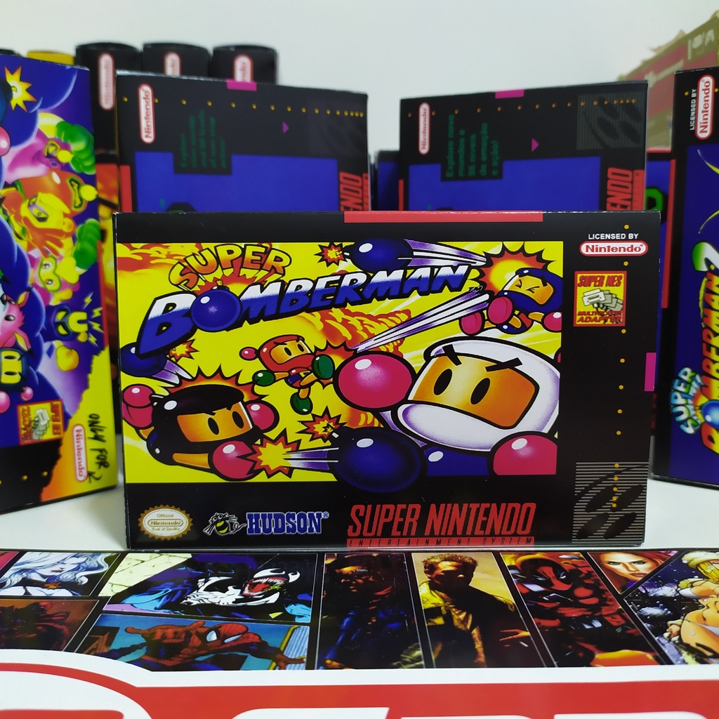 Super Bomberman - Mini Box do Jogo (Super Nintendo) | Shopee Brasil