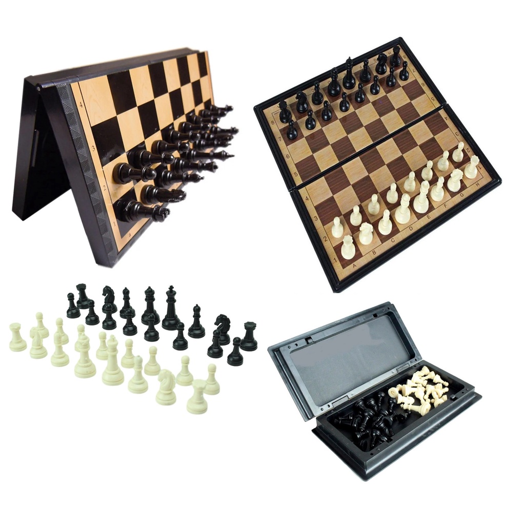 Mini Xadrez Para Viagem Dobrável Imantado Magnético Portátil | Shopee ...