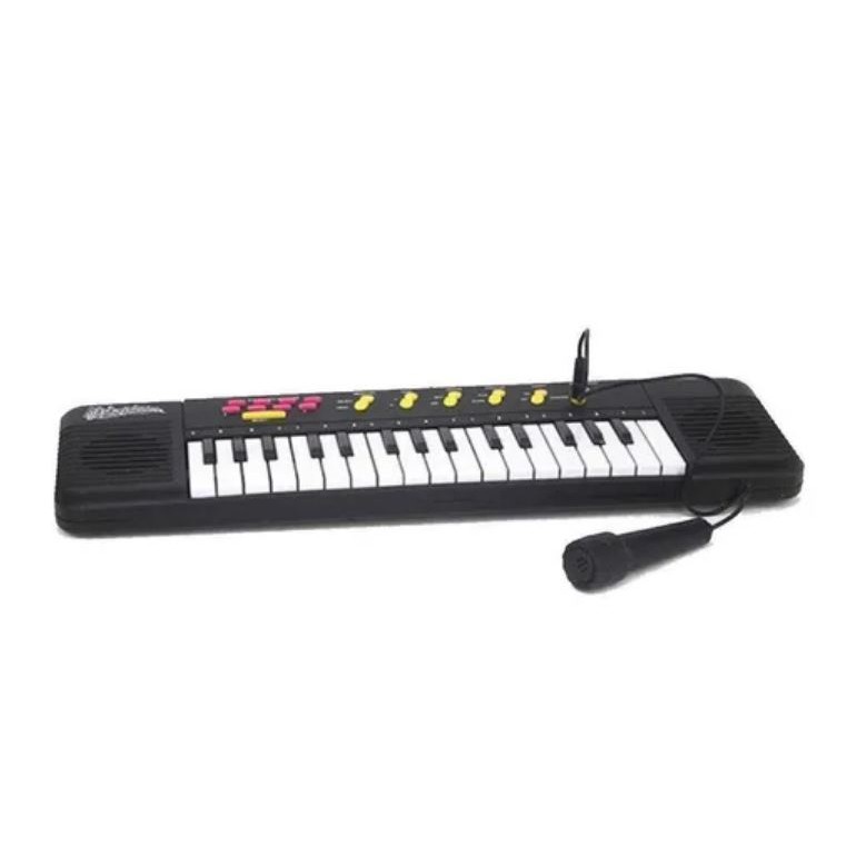 Teclado Pop Infantil Com Microfone - 19 Teclas | Shopee Brasil