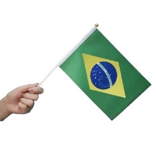 Mini bandeiras de mão Bandeira Brasil 14 X 21 cm | Shopee Brasil