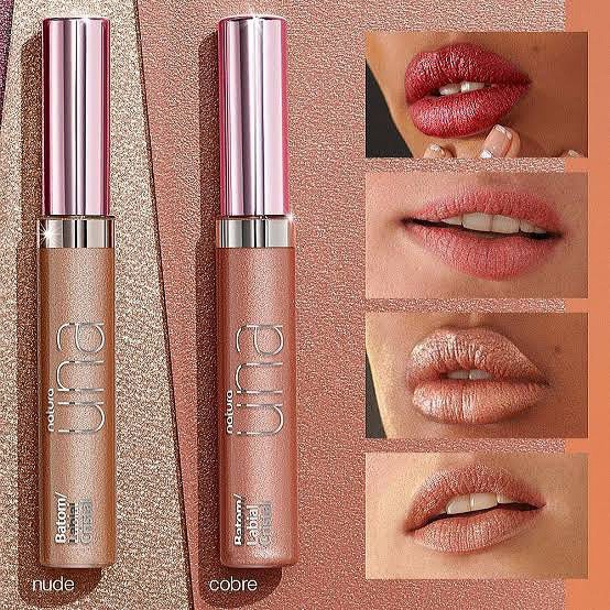 Batom Natura Una Cristal de 8ml. | Shopee Brasil