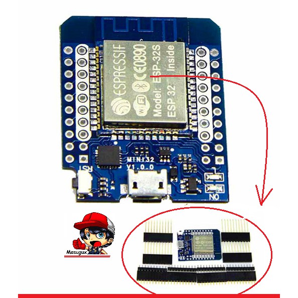 Placa ESP32 TTGO Compativel Wemos D1 Mini Wifi Wi-fi Bluetooth Ble = Modulo expansão PARA ...