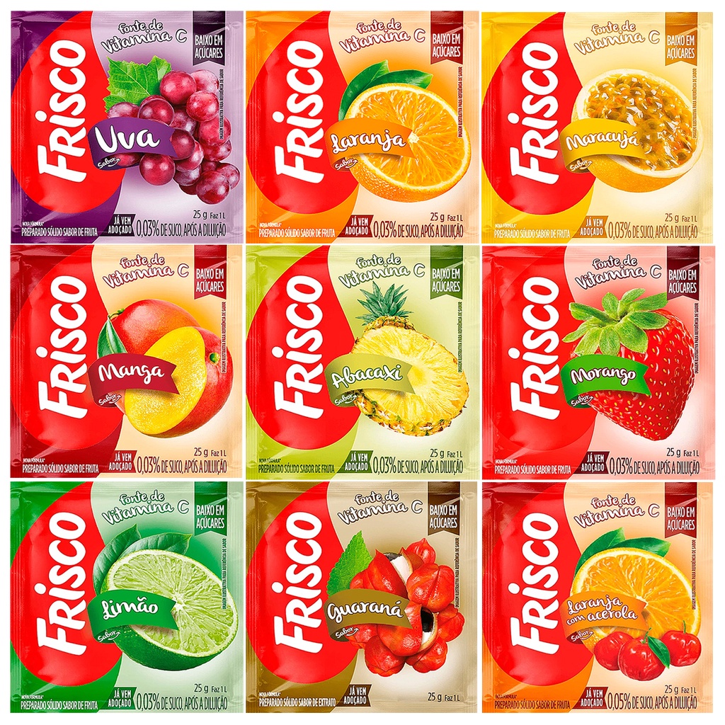 Kit Refrescos frisco vários sabores | Shopee Brasil