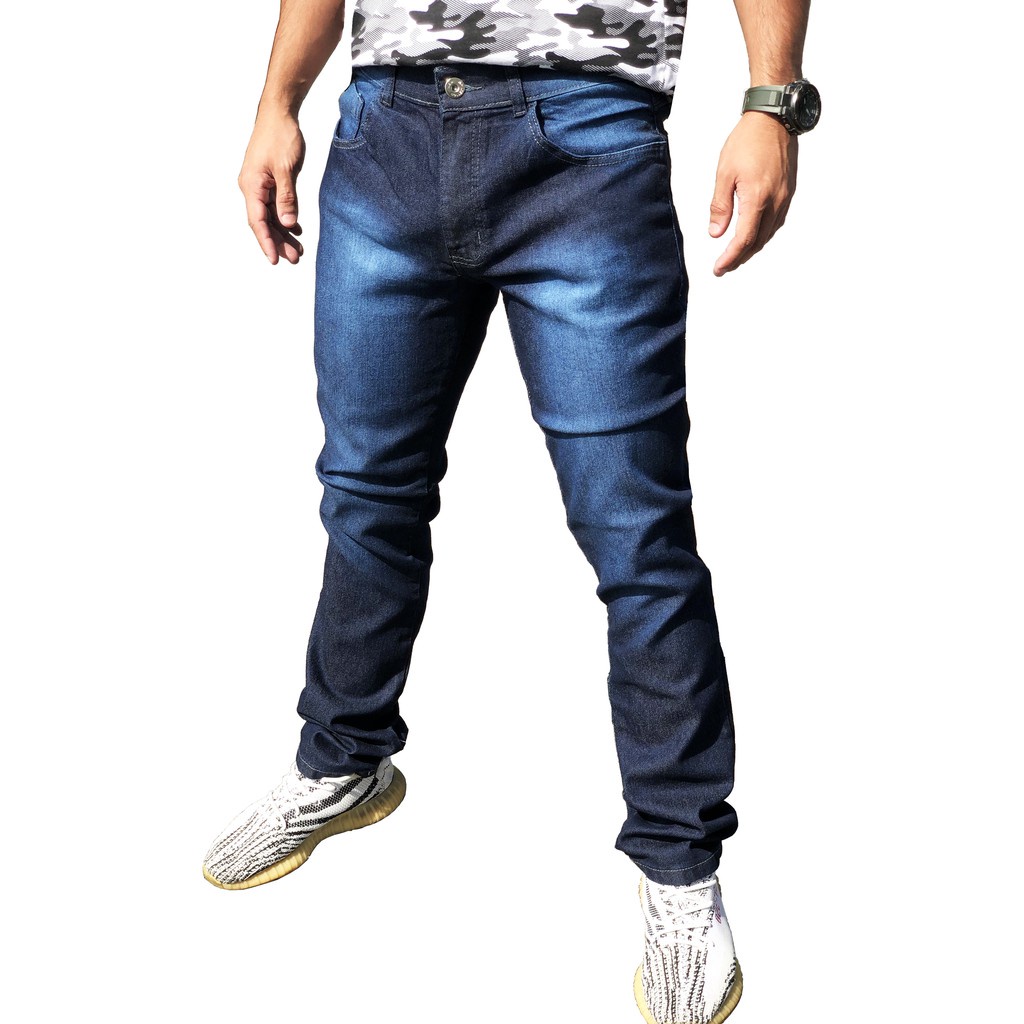 Calça Jeans Masculina Slim Original C Lycra Shopee Brasil