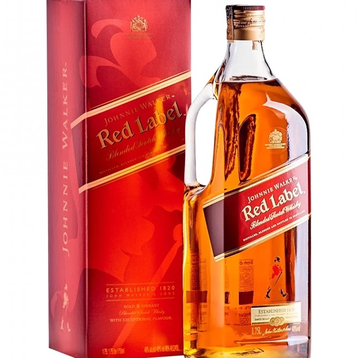 Whisky Johnnie Walker Red Label 1750ml | Shopee Brasil