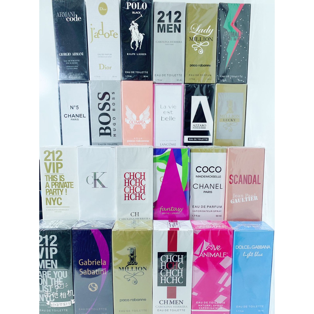 Perfume Feminino e Masculino - Importado 50ml | Shopee Brasil