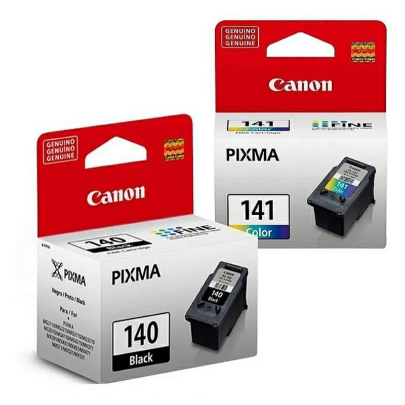 Kit Cartuchos Canon Original Pg140 + Cl141 - Mg3610, 4110, 2210 | Shopee Brasil