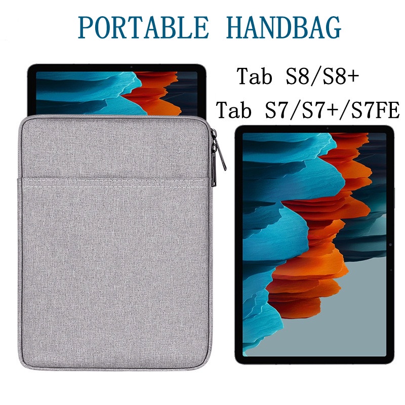 Capa Anti-Impacto Com Bolso Para Samsung Galaxy Tab S8 , S7 Plus FE , SM-T970 , S8 - Desconto no ...