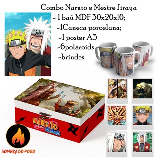 Combo Kit box Naruto Akatsuki Uchiha personalizado Camiseta caixa baú ...