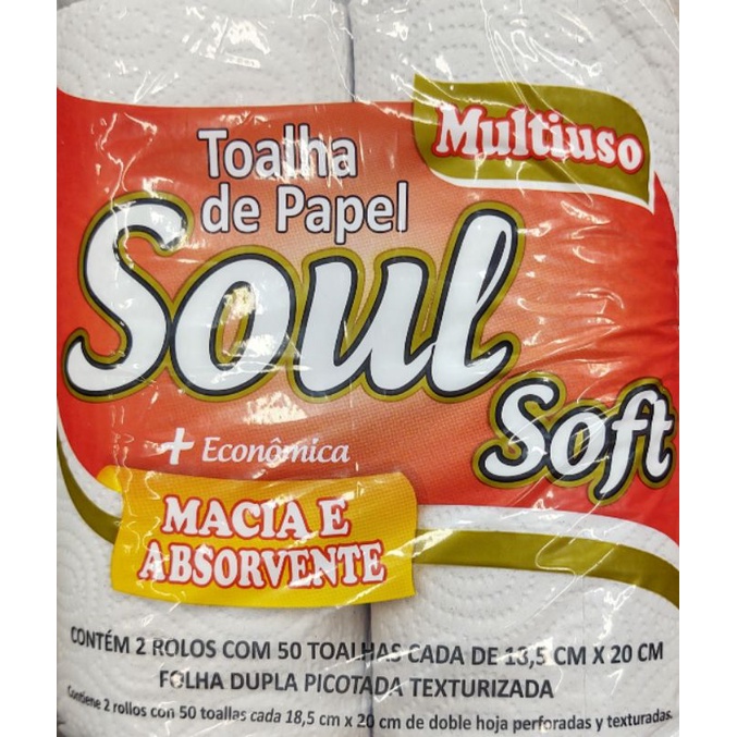 Toalha de papel Soul soft cozinhas e frituras | Shopee Brasil