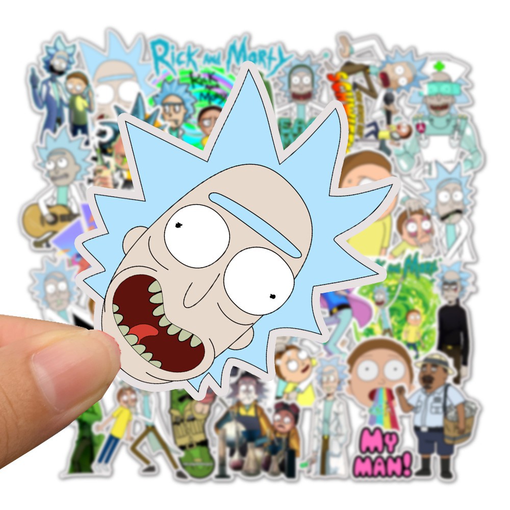 Kit de 10 adesivos Rick And Morty - Adesivos de vinil de alta qualidade ...