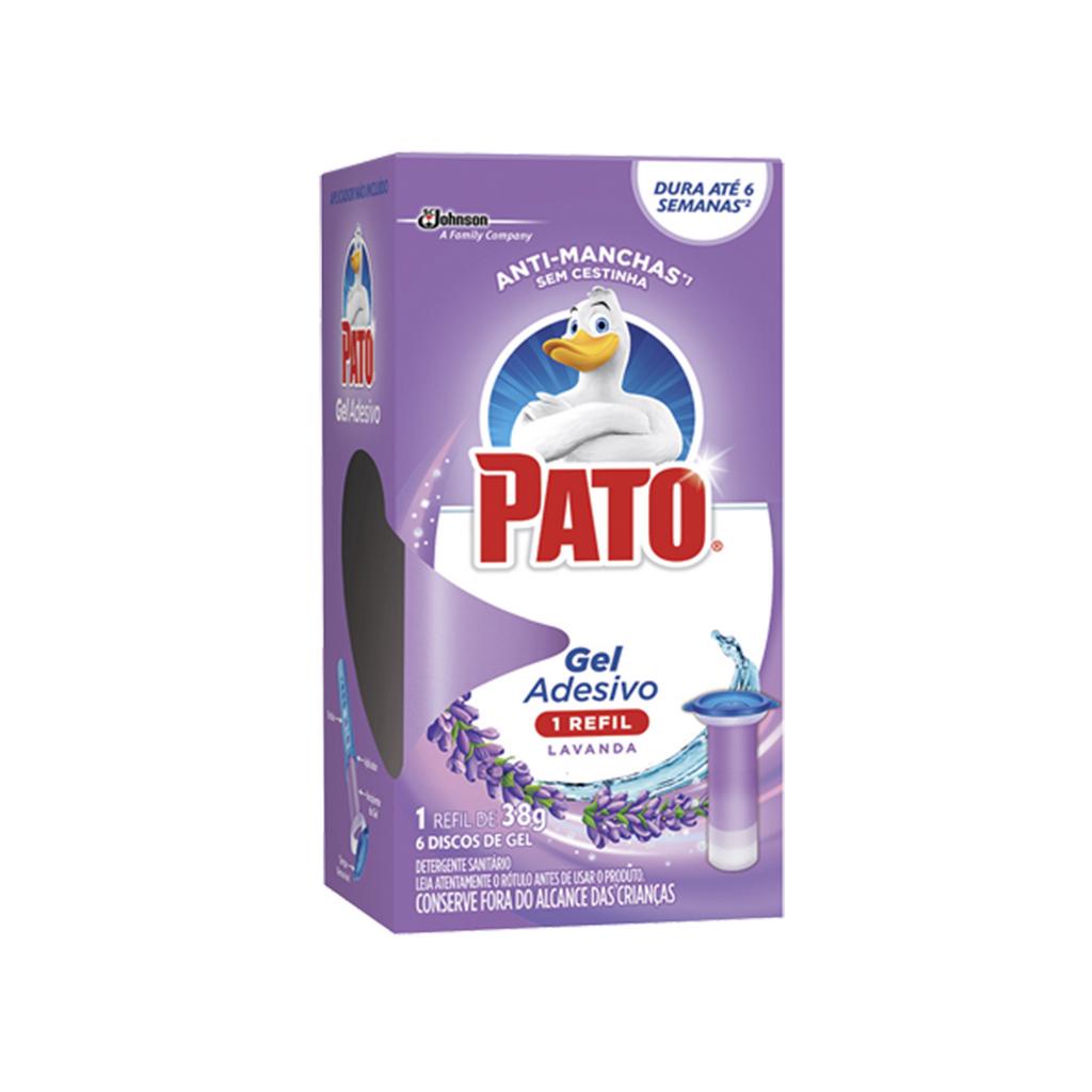 REFIL GEL ADESIVO SANITARIO PATO LAVANDA 38G COM 6 DISCOS | Shopee Brasil