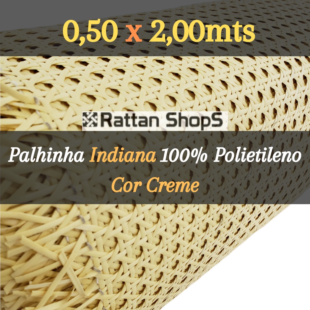 Palhinha Indiana Sextavada, Palha da Índia Tela Sintética Polietileno 2 ...