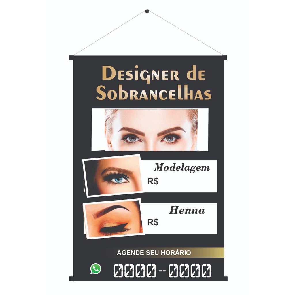 Banner em lona - 35x50cm | Shopee Brasil
