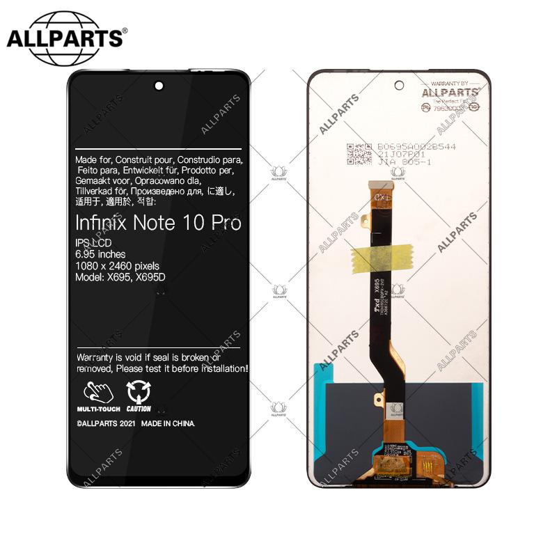 6.95" Tela Frontal Display do Infinix Note 10 Pro X695 X695C LCD Touch ...