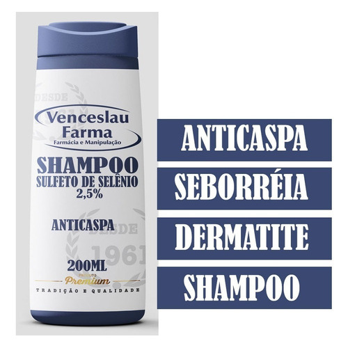 Shampoo De Sulfeto De Selenio 2,5% 200ml Formula Selsu | Shopee Brasil