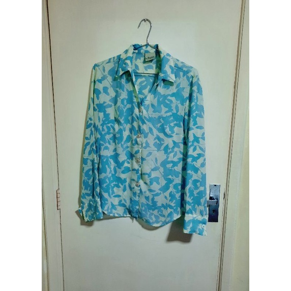 Camisa manga comprida floral Anne Kanner | Shopee Brasil