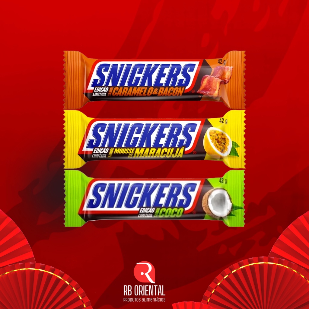 Chocolate SNICKERS - Bombom recheado com Caramelo e Amendoim Diversos ...