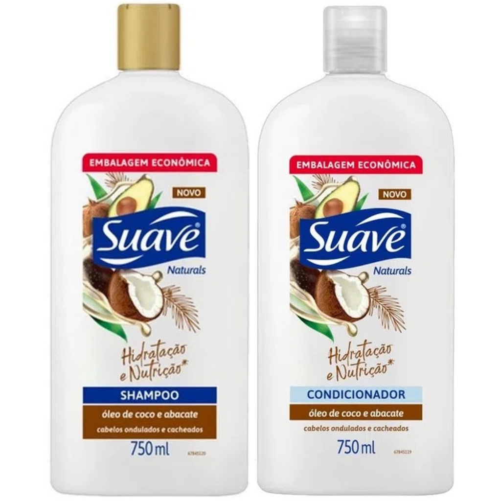 Kit Suave Coco E Abacate Shampoo 750ml + Condicionador 750ml | Shopee ...
