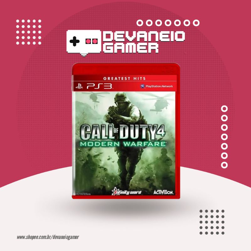 Jogo Call Of Duty 4 Modern Warfare Ps3 Playstation 3 Shopee Brasil