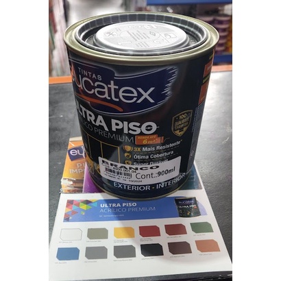 Tinta Ultra Piso Eucatex 900ml Cores | Shopee Brasil