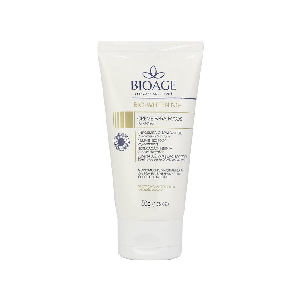 Creme Para Maos Rejuvenescedor Bio Whitening Bioage 50g | Shopee Brasil