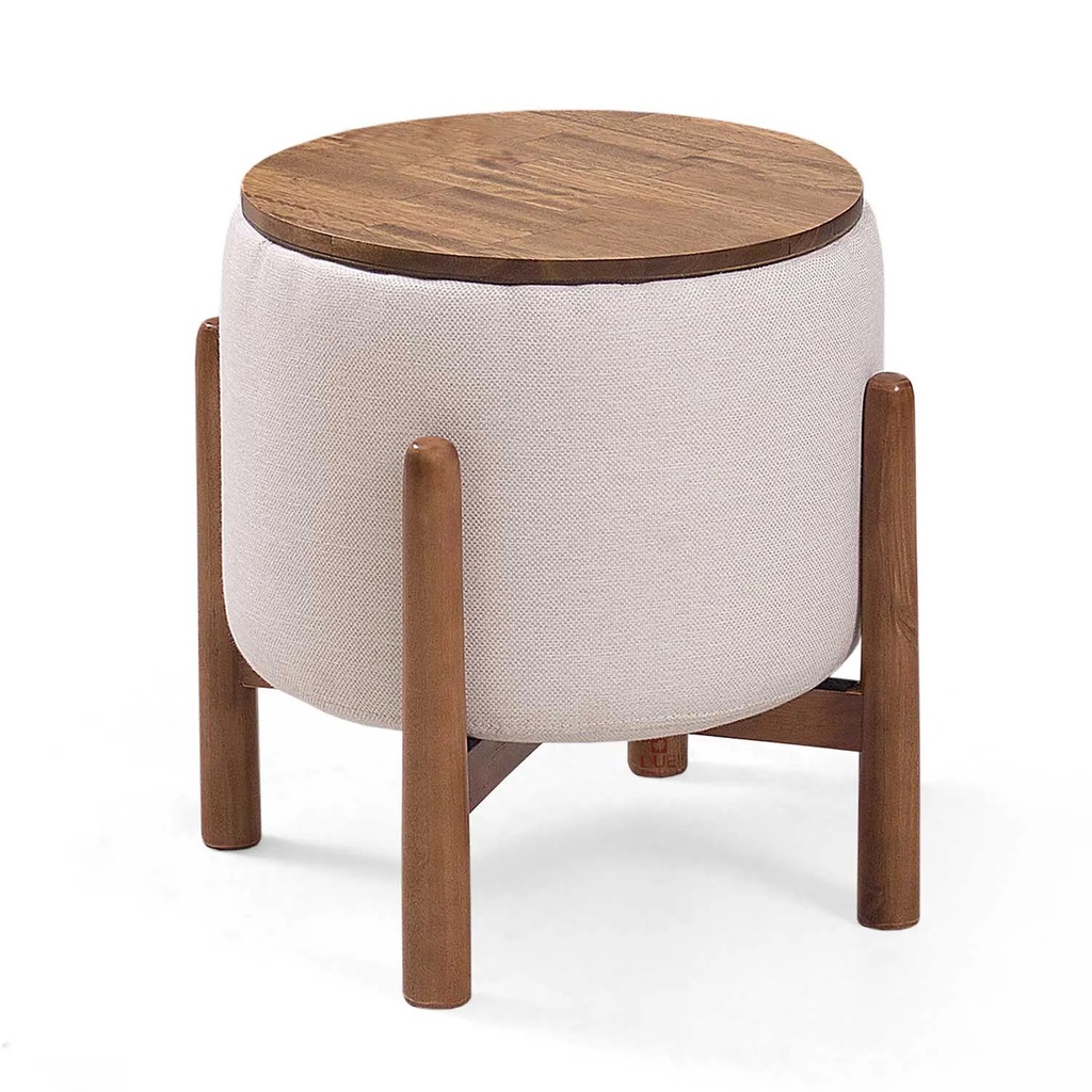 Puff Decorativo Multiuso Com Mesa Auxiliar | Shopee Brasil