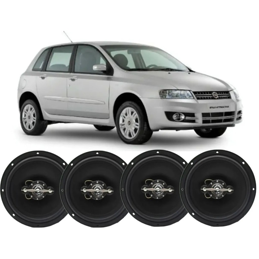 Kit 4 Alto Falante 280wrms Original Porta Fiat Stilo Som | Shopee Brasil
