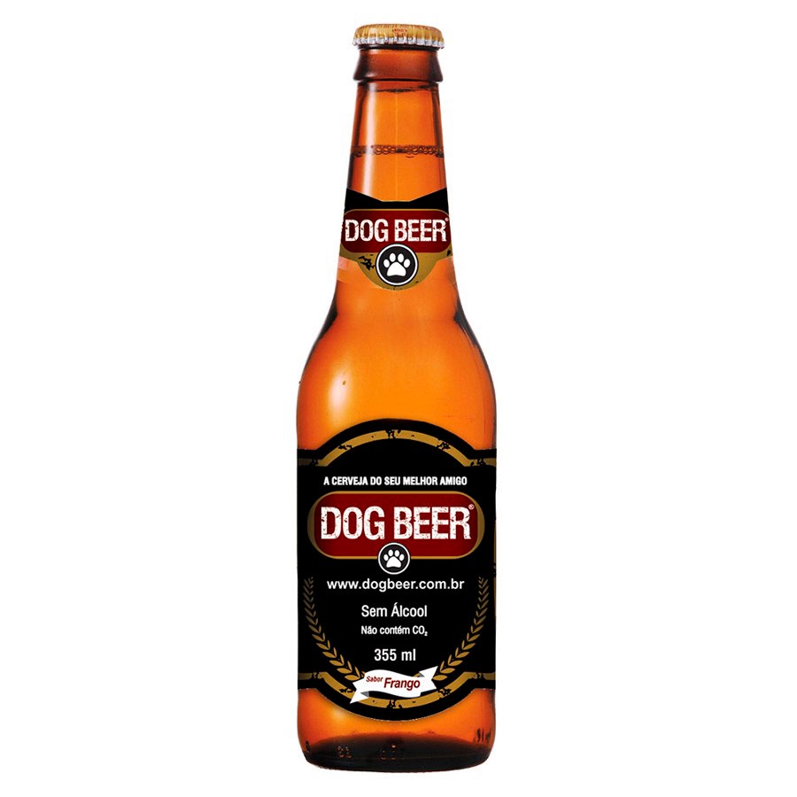 Petisco Líquido para Cães Dog Beer Sem Álcool Sabores Escolha 355mL ...